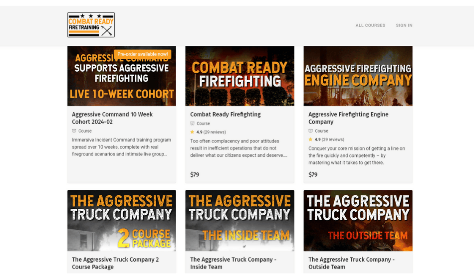 Combat Ready Firefighters Membership | High Quality Online Training